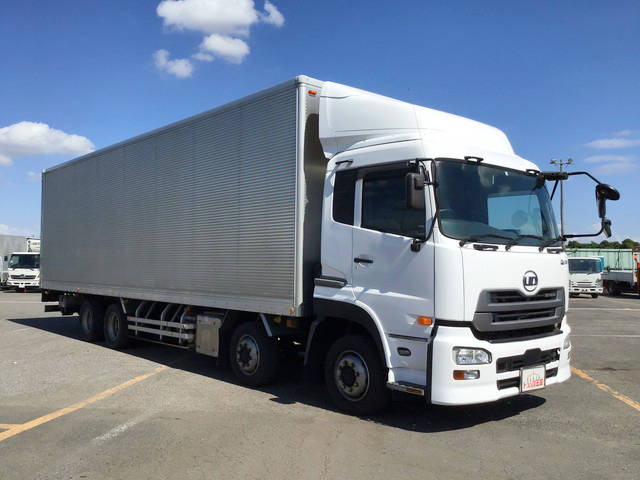 中古アルミバン UDトラックス 栃木・千葉・山形 クオン（QPG-CG5ZA）（24,950kg・大型（10t））【中古トラックのトラック王国】